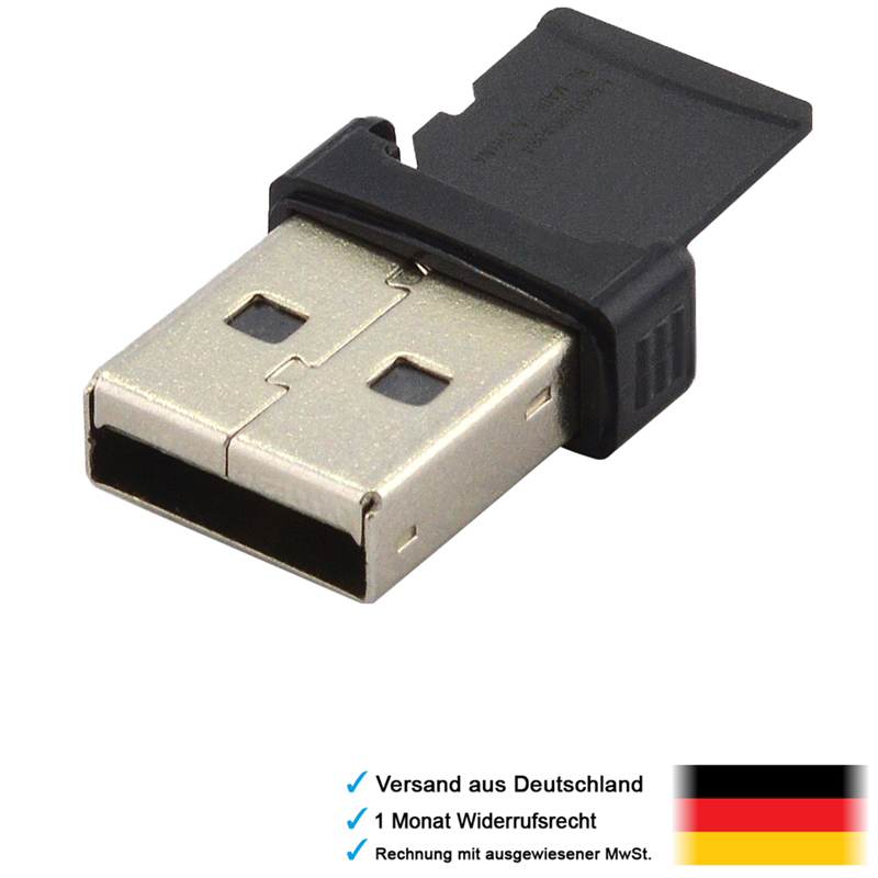 2.0 USB Mini Adapter for Micro SD SDHC SDXC Card Reader Small Mac ...