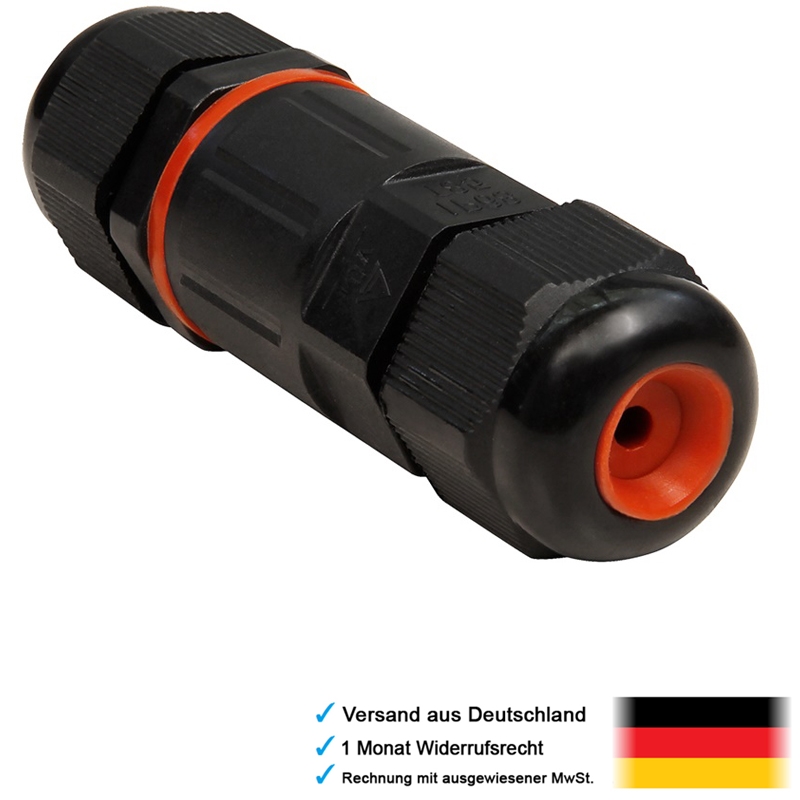 Kabelverbinder Verbinder LxØ 78x26mm - IP68 - wasserdicht - 230V - 3 ...